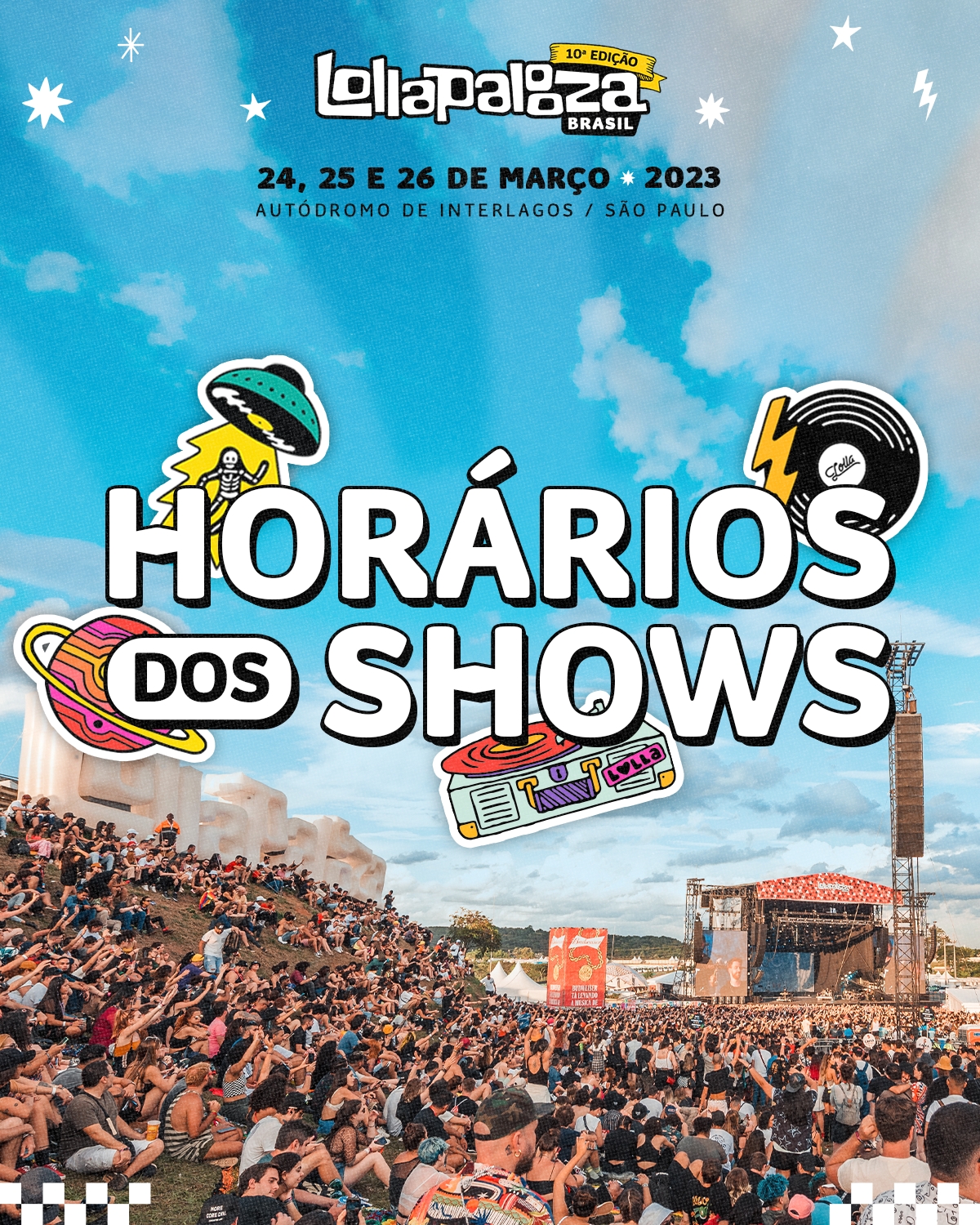 Lollapalooza Brasil divulga horários dos shows e a divisão das atrações ...